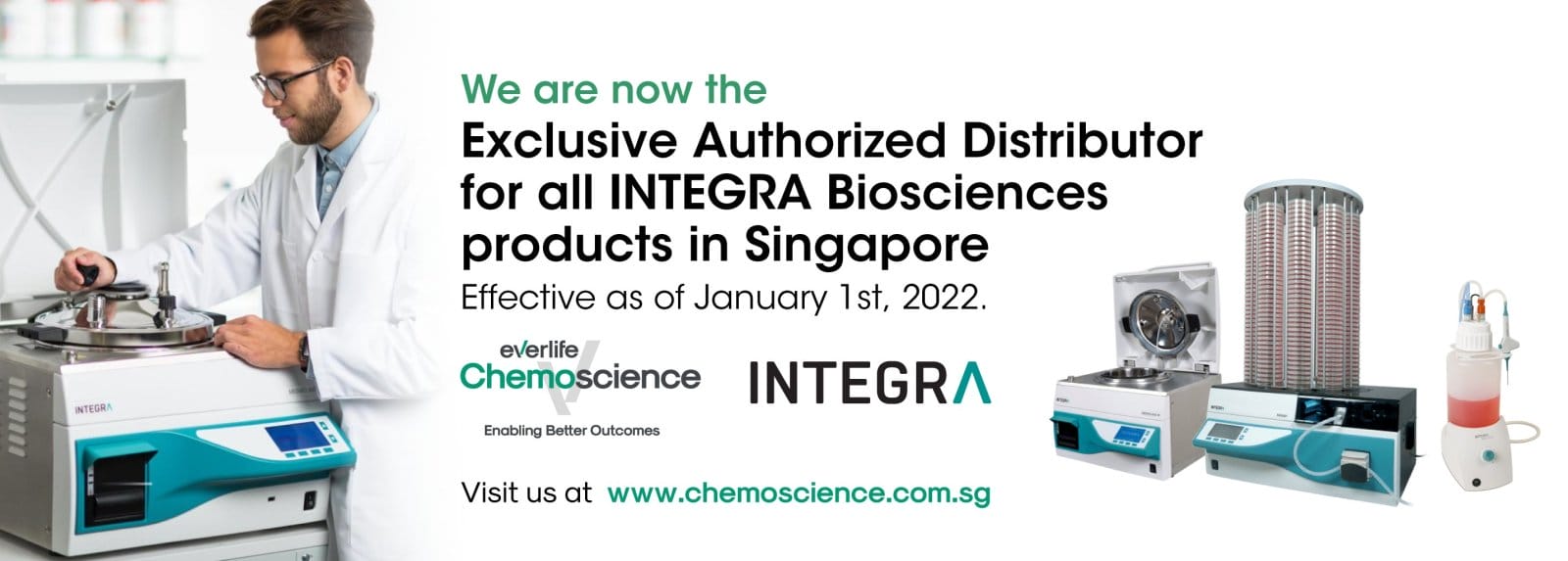 Chemoscience Singapore is officially the Exclusive Authorized Distributor for all INTEGRA ...